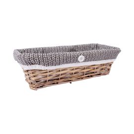 Korv WILLI GREY 34x14xH10cm - Home4you