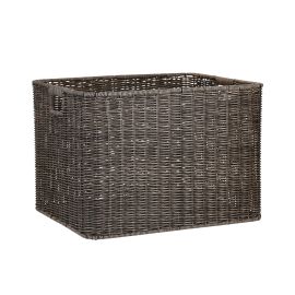 Basket BASILE 42,5x34xH30cm, dark