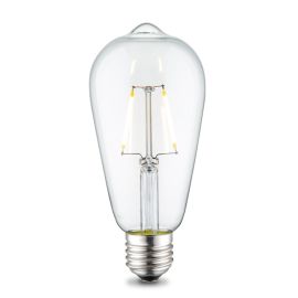 LED bulb BEAD D6,4xH14cm, E27, 2W/160Lm, clear